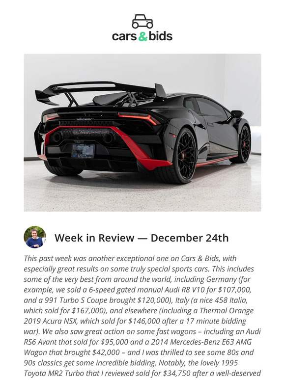 Cars & Bids: Cars & Bids - Week in Review | Milled
