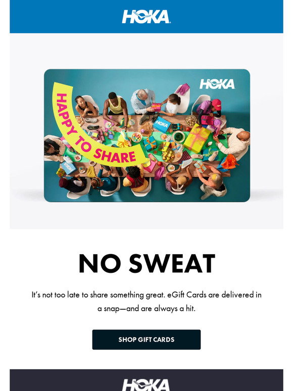 Hoka: eGift Cards are instant presents | Milled