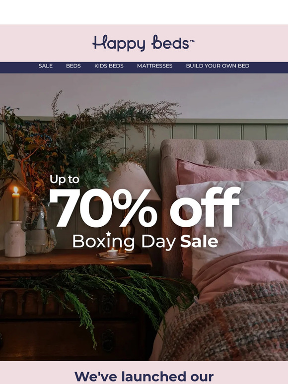 Happy Beds: The Boxing Day Sale is here 📣 | Milled