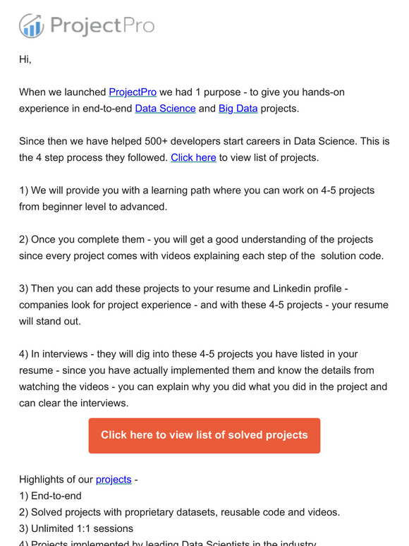 Projectpro 500 Engineers Followed This 4 Step Process To Get Data Science Big Data Jobs