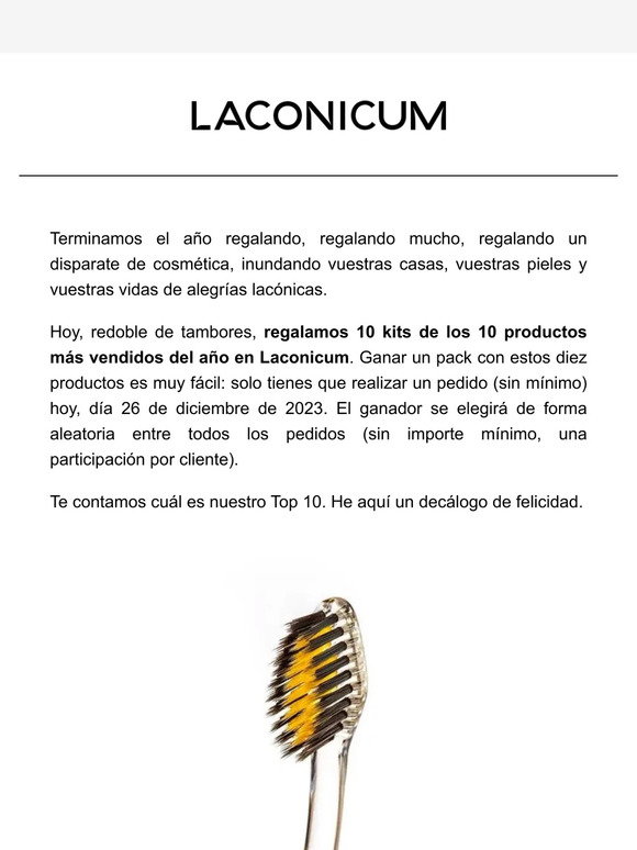 Laconicum: Top 10 de 2023. Regalamos diez kits con los diez best ...