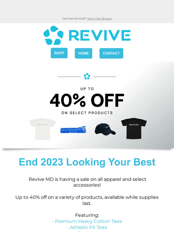 Revive Supplements: Shop Our Apparel Markdown Now! | Milled