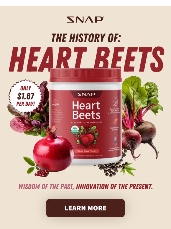 Snap Supplements: 👉 The Ancient History of Heart Beets... 👀 | Milled