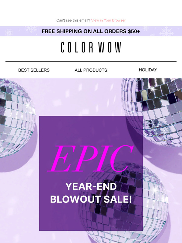 Color Wow: End 2023 with a bang! 🎉 | Milled