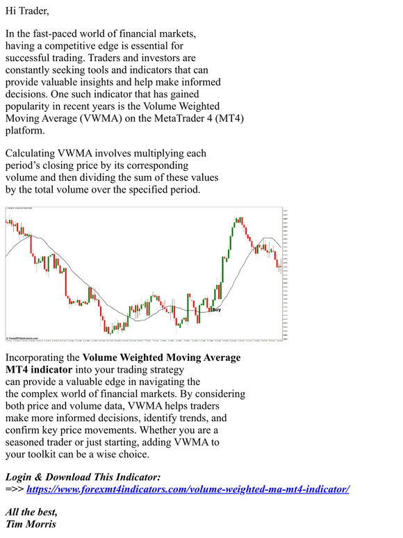 Forex MT4 Indicators: [Download] Volume Weighted MA MT4 Indicator | Milled