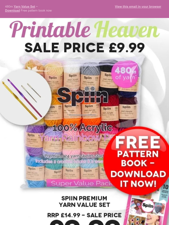 Printable Heaven: 480m Yarn value set ~ download Free pattern book now ...