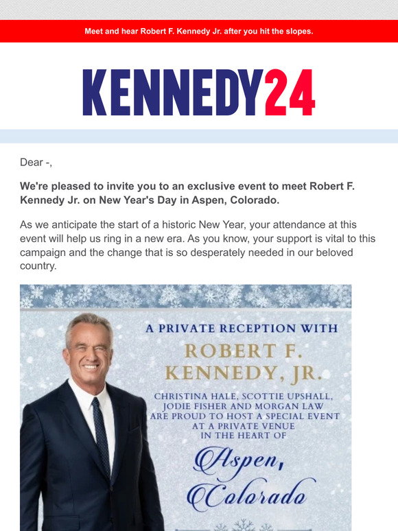 Robert F. Kennedy Jr.: New Year's Day: Start 2024 with Robert F ...