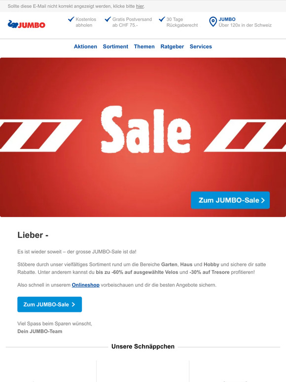Jumbo Electronics: 📢 Grosser Sale bei JUMBO! | Milled
