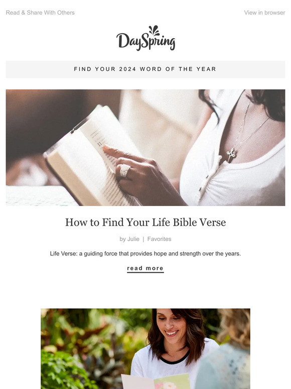 DaySpring: How To Find Your Life Bible Verse | Milled
