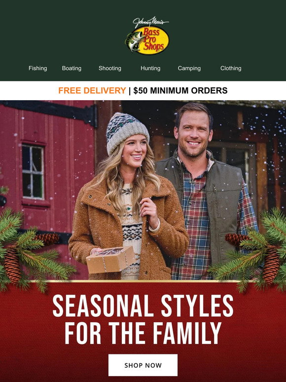 Bass Pro Shops: Seasonal Styles For The Whole Family! | Milled