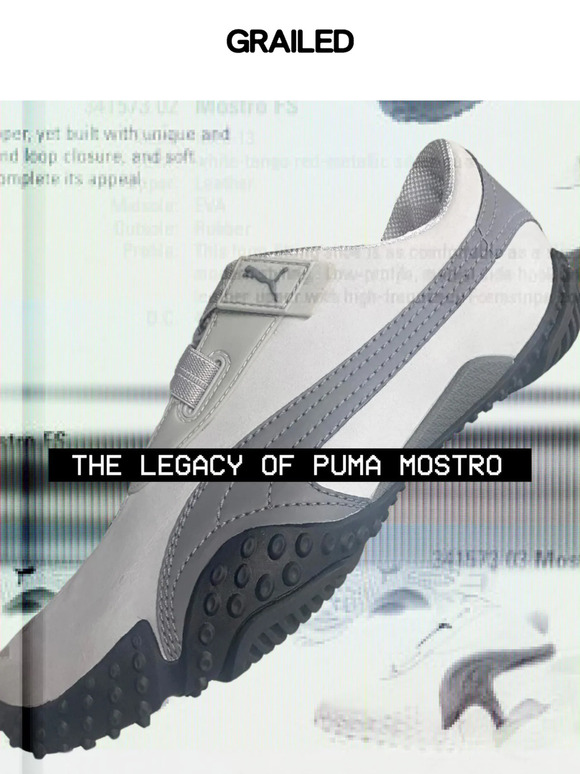 Grailed: PUMA is bringing back the Mostro. | Milled