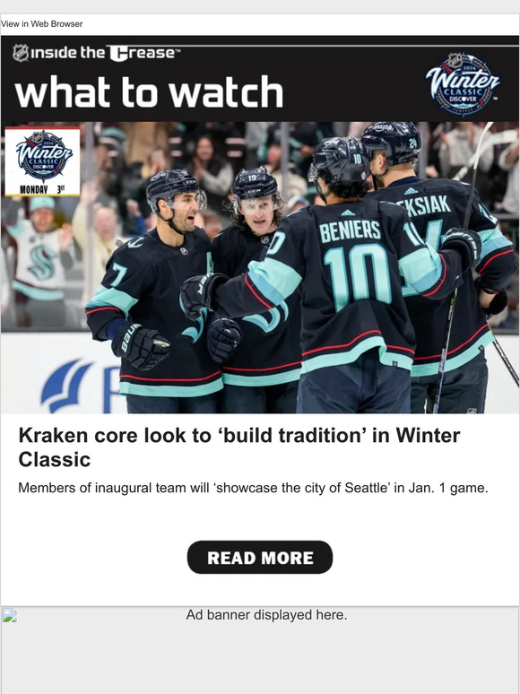 NHL: Kraken core look to ‘build tradition’ in Winter Classic | Milled