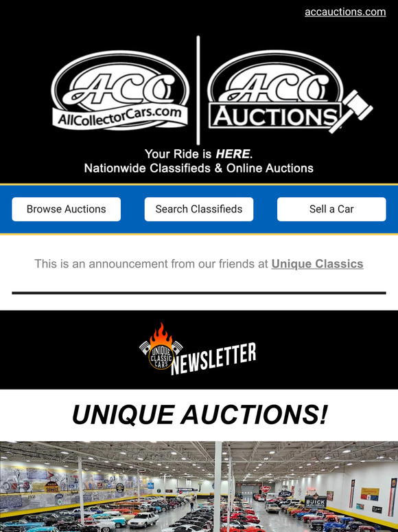 All Collector Cars: Unique ONLINE Auctions: End of Year Auction! | Milled