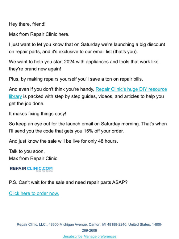 RepairClinic: Look out! 👀 | Milled