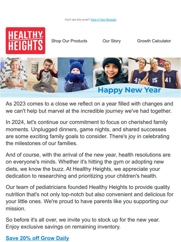 Healthy Heights: Celebrate 2024 with 20% Savings and Cheers to Health ...