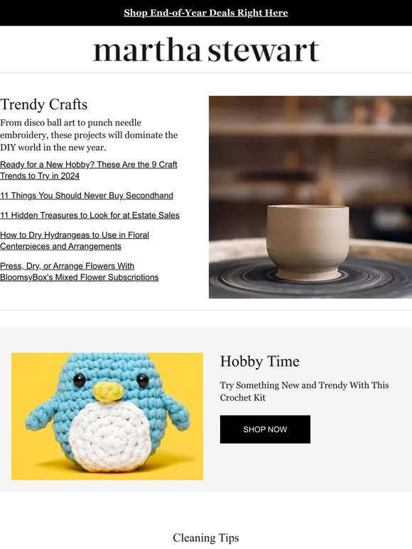 Martha Stewart: These Are the 9 Craft Trends to Try in 2024 | Milled