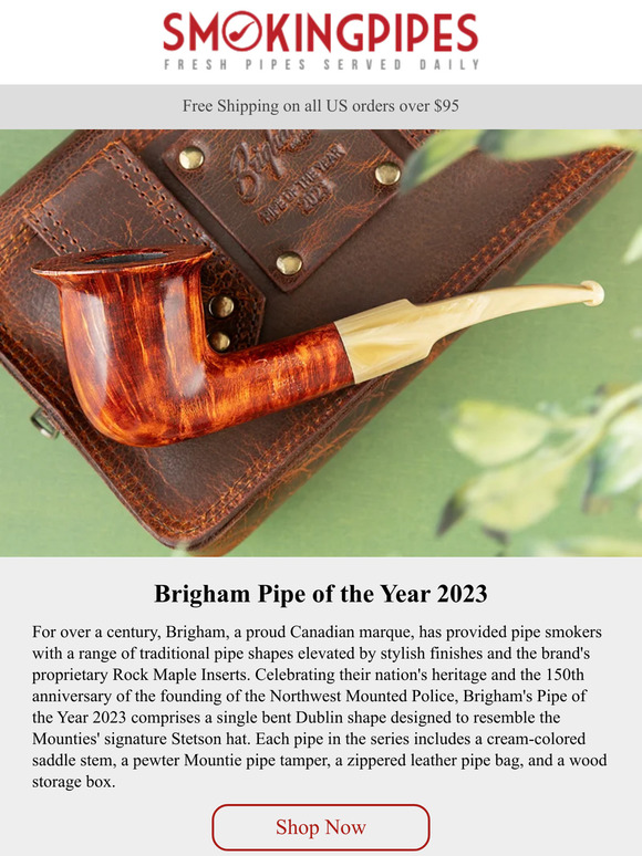 Smokingpipes: Brigham's Pipe of the Year 2023 | Celebrating 150 Years ...