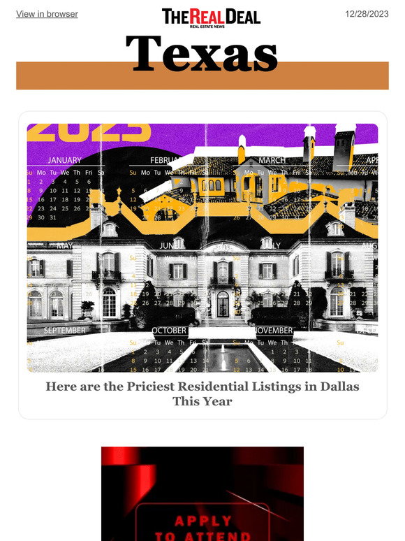 The Real Deal: Dallas’ priciest listings of 2023; Flurry of industrial ...