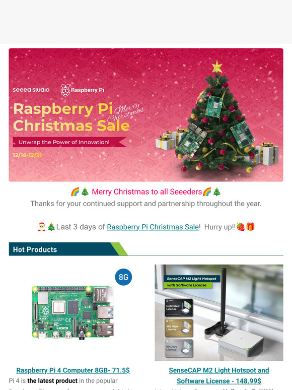 Seeed Studio: 🎄Last 3 Days of Raspberry Pi Christmas Sales 🎅Wiki ...