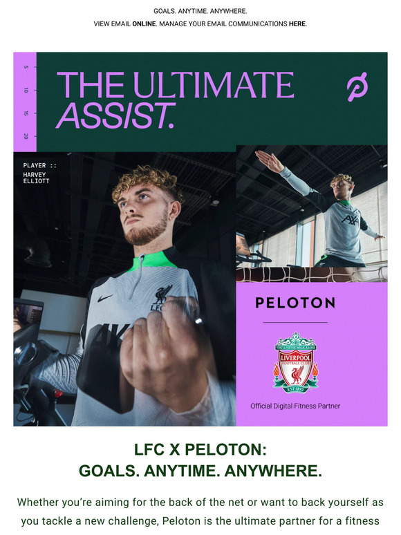 Liverpool FC: LFC x Peloton: the ultimate assist. | Milled