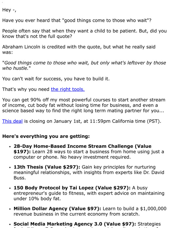 Tai Lopez: —, this is the most important email you'll ever read | Milled