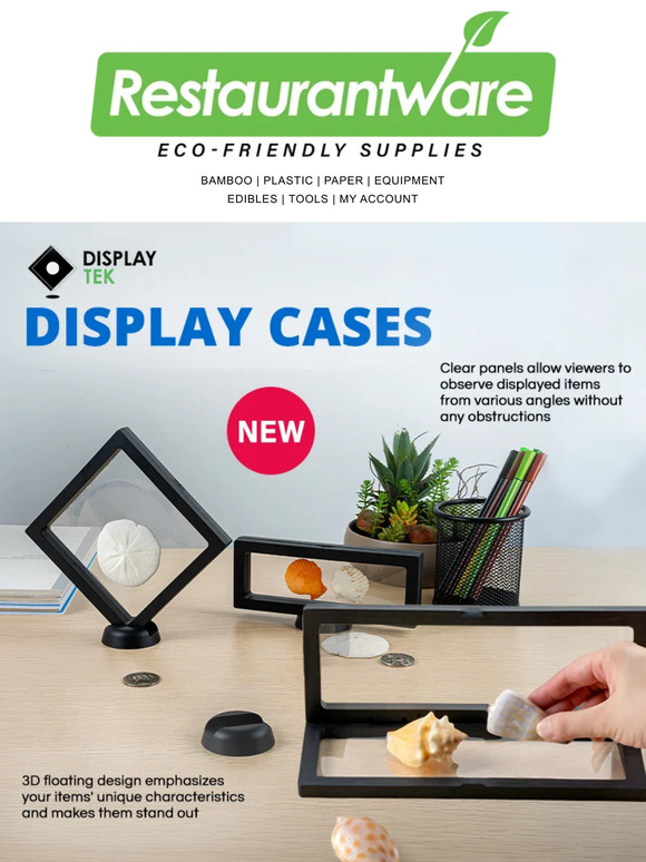Restaurantware: Capture Attention With Our New 3D Floating Display ...