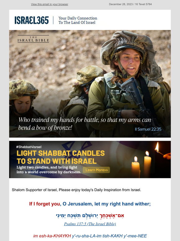 The Israel Bible: The Power of Remembering Jerusalem | Milled