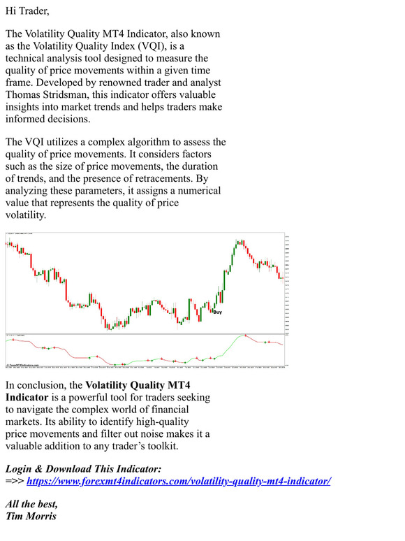 Forex MT4 Indicators: [Download] Volatility Quality MT4 Indicator | Milled