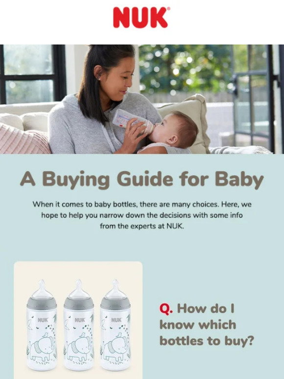 Nuk-USA Affiliate: Choosing bottles for your baby... | Milled