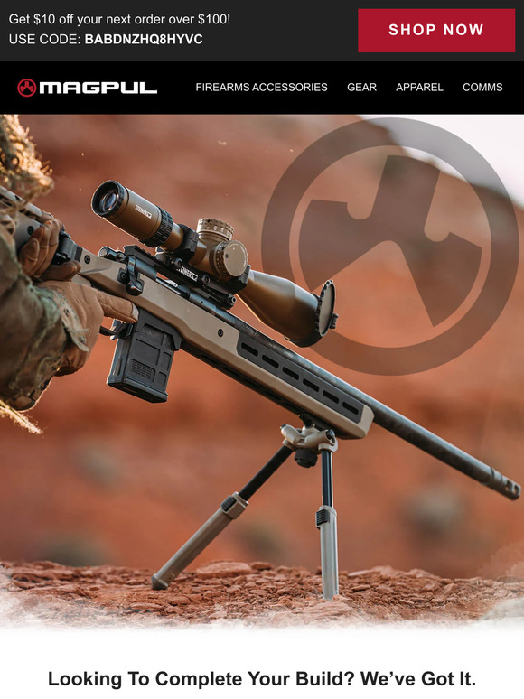 MAGPUL: 👀 Still looking around? Maybe $10 off your order over $100 will ...