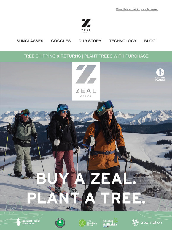 Zeal Optics: 🌲 FINAL DAYS OF BUY A ZEAL, PLANT A TREE 🌲 | Milled