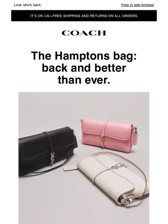 Coach: Fresh from our archives: the Hamptons bag. | Milled