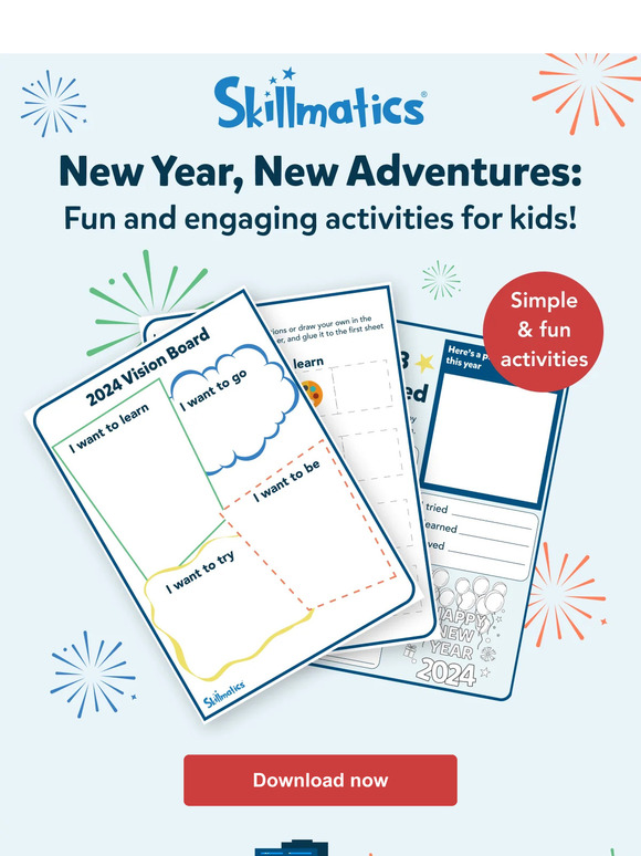 Skillmatics: [🎁 Free Printables] Celebrate new beginnings! 🌟 | Milled