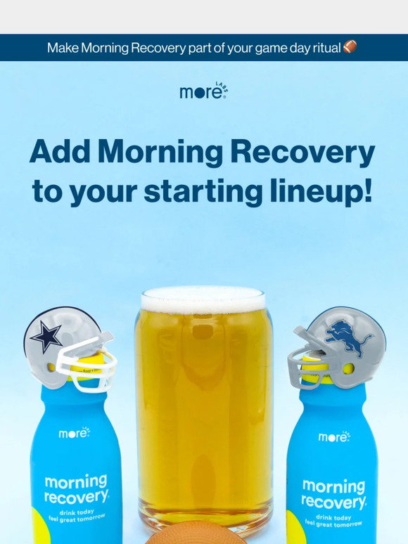 Morning Recovery: 🏈 get your game day MVP🍻 | Milled