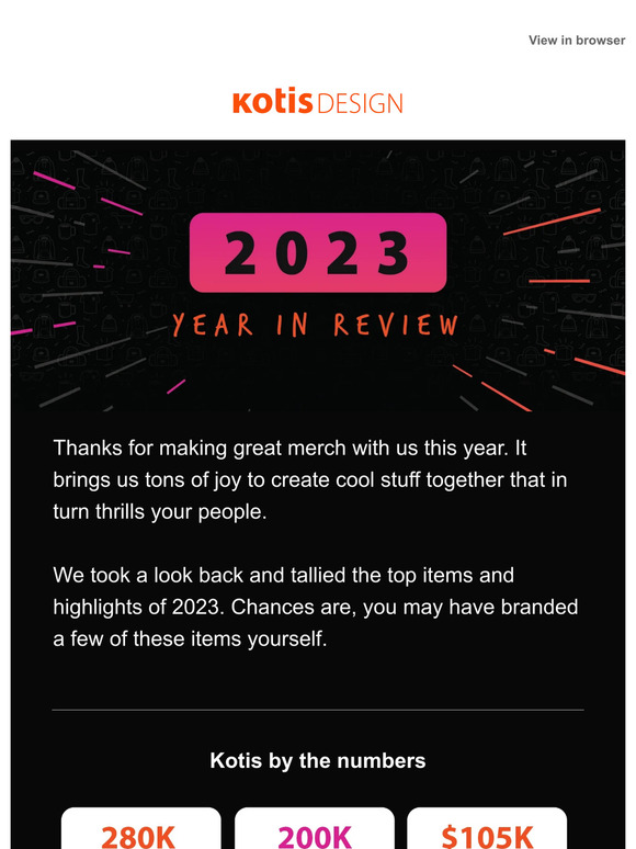 Kotis Design: The top swag of 2023 | Milled