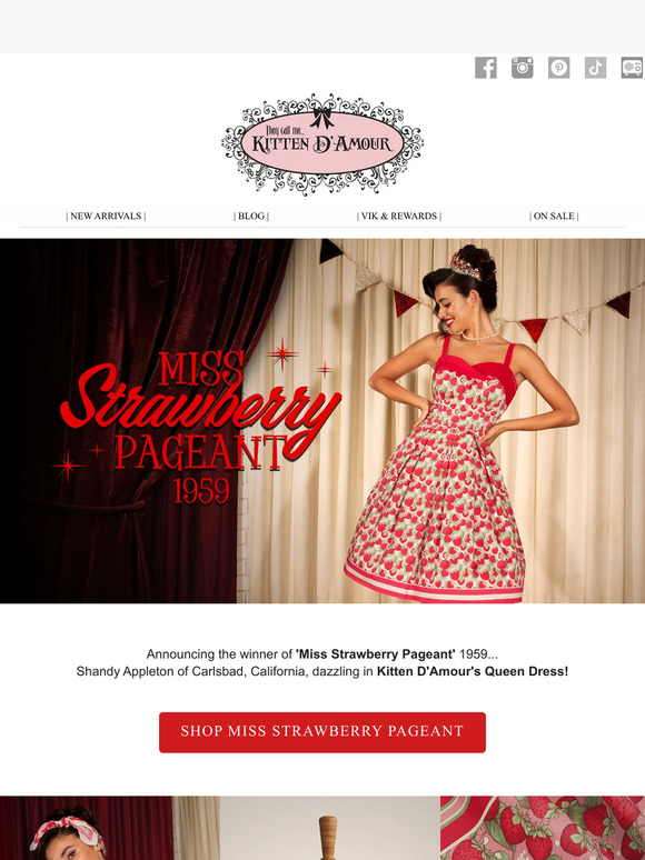 Kitten D'Amour: 🍓 'Miss Strawberry Pageant' Has Arrived! | Milled