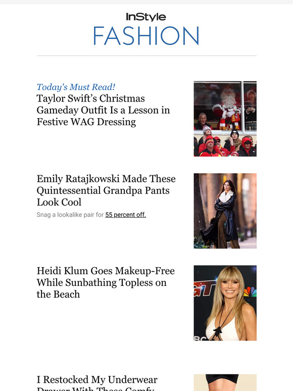 InStyle: Taylor Swift's latest gameday outfit is a lesson in WAG ...