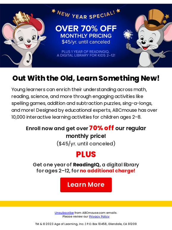 ABCmouse: Start 2024 With a Learning Adventure! New Year’s Offer Inside ...