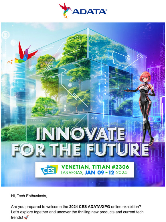 XPG: 🚀 Sneak Peek: ADATA's Exciting Lineup at CES 2024 Unveiled! | Milled