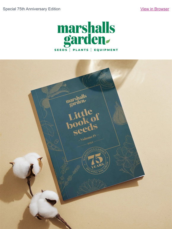Marshalls Seeds: Order Your Free Little Book of Seeds Today! | Milled