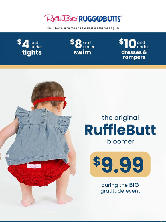 RuffleButts: 🤗 $9.99 | THE Original RuffleButt Bloomer | Milled