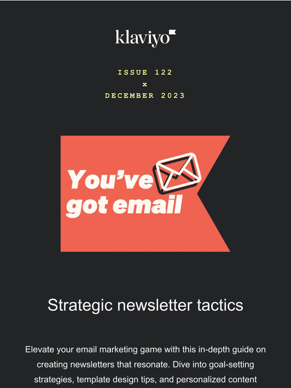 Klaviyo: Start 2024 strong with impactful newsletters | Milled