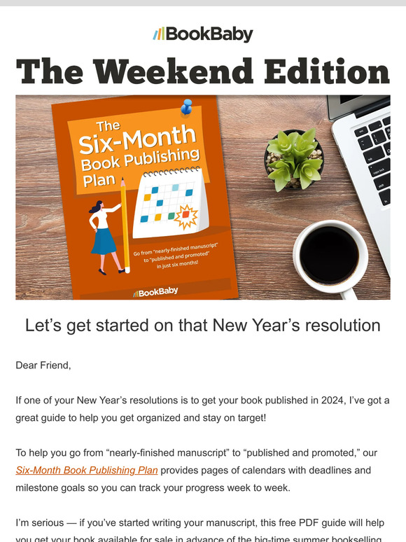 BookBaby: Stay on track with your goals for 2024 | Milled