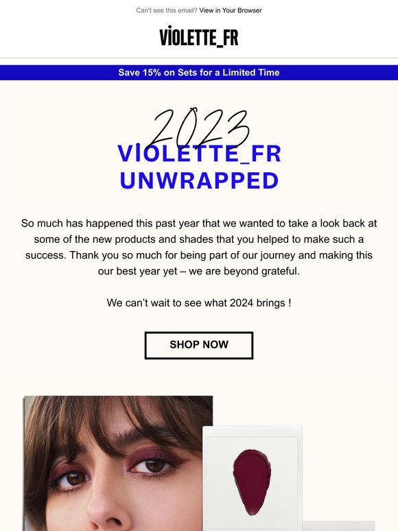 VIOLETTE_FR: VIOLETTE_FR Unwrapped 2023 | Milled