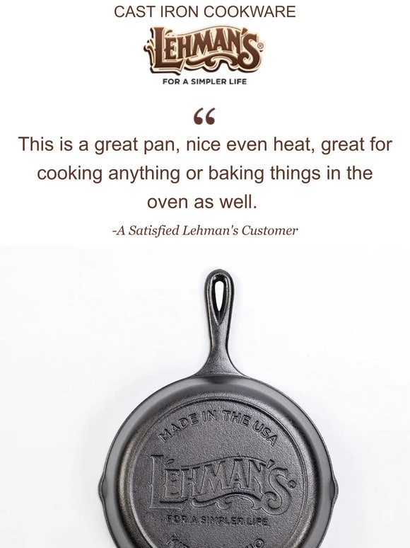 Lehman's: Customer Favorites for Cast Iron Cooking 🍳😍 | Milled