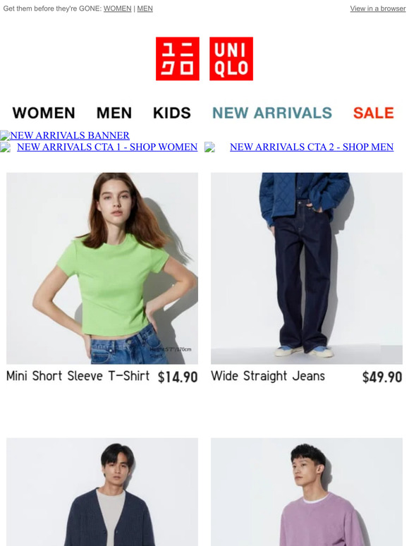 UNIQLO Email Newsletters: Shop Sales, Discounts, and Coupon Codes