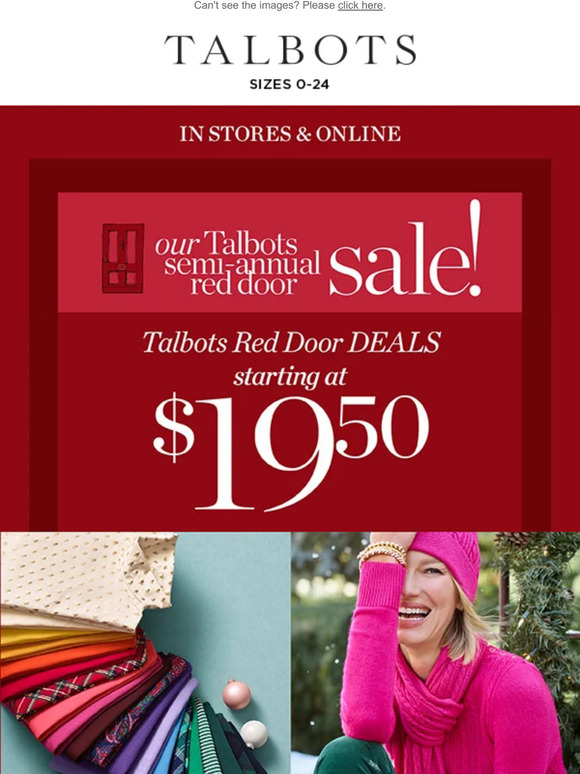 Talbots: Are your favorites $19.50 & up? | Milled