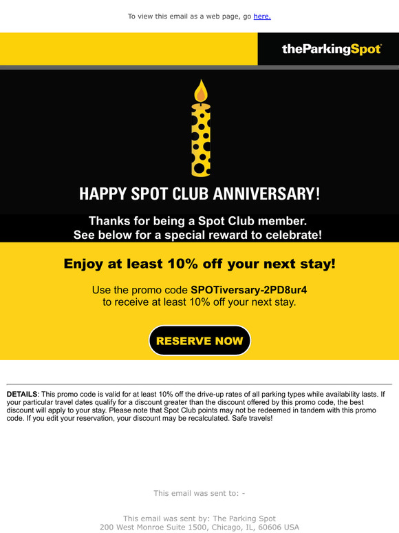 The Parking Spot: Happy Spot Club Anniversary! | Milled