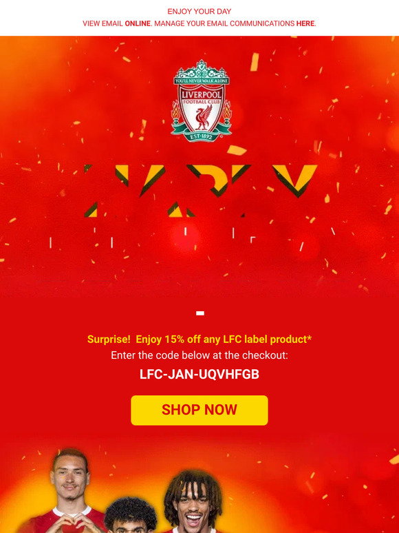 Liverpool FC: 🎂—, Happy Birthday from LFC 🎁 | Milled