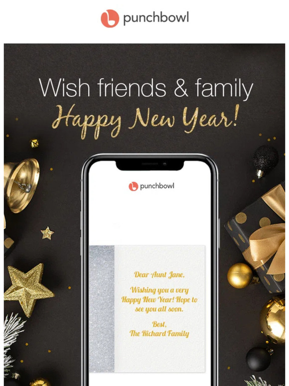 Punchbowl: Say “Happy New Year” with digital greeting cards! 🍾 | Milled